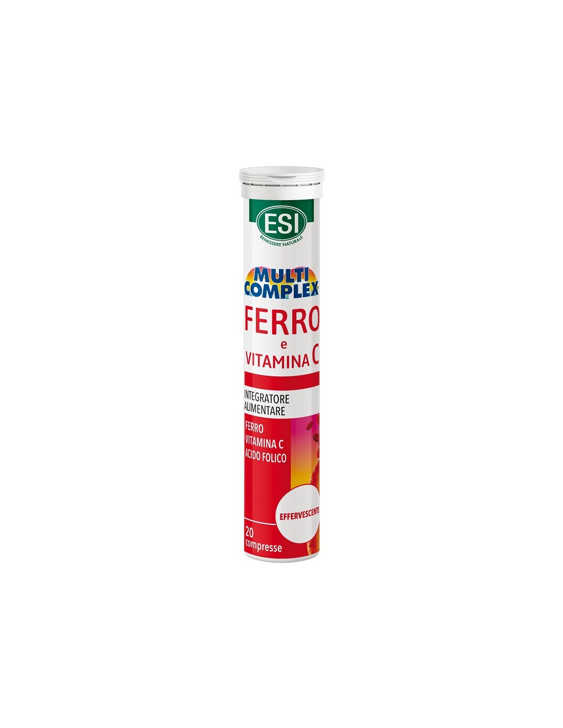 ESI FERRO VITAMINA C 20CPR EFFERVESCENTE