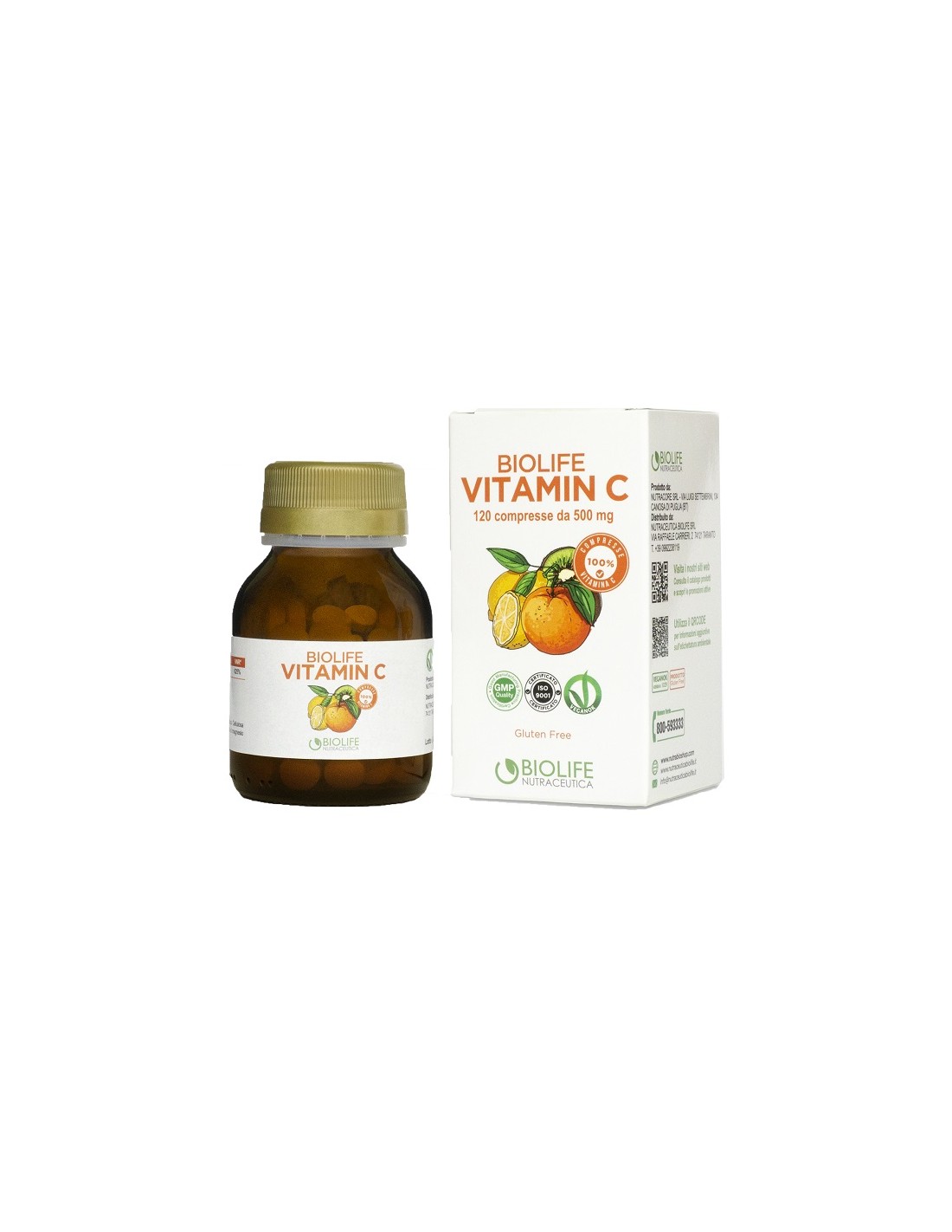 BIOLIFE VITAMIN C 120CPR