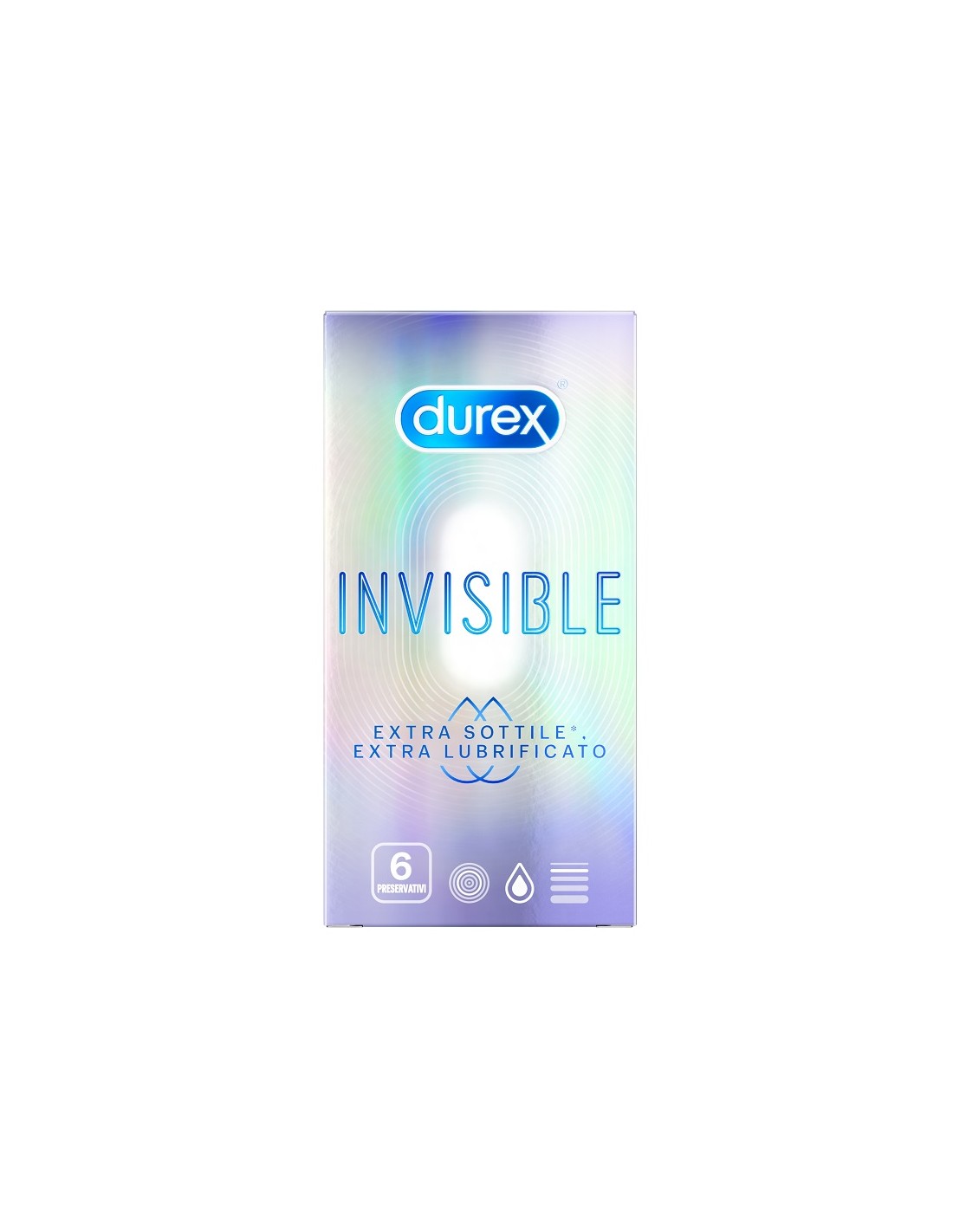 DUREX INVISIBLE EXTRA LUBR 6PZ