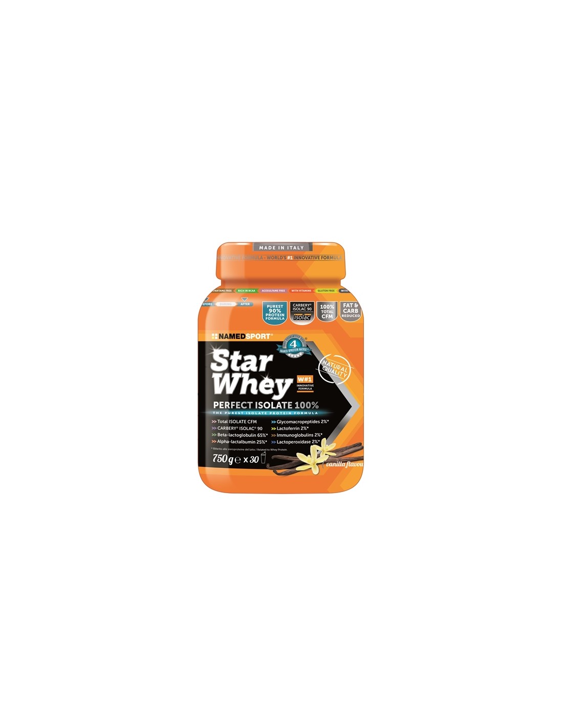 NAMED STAR WHEY ISOLATE GUSTO VANILLA 750G