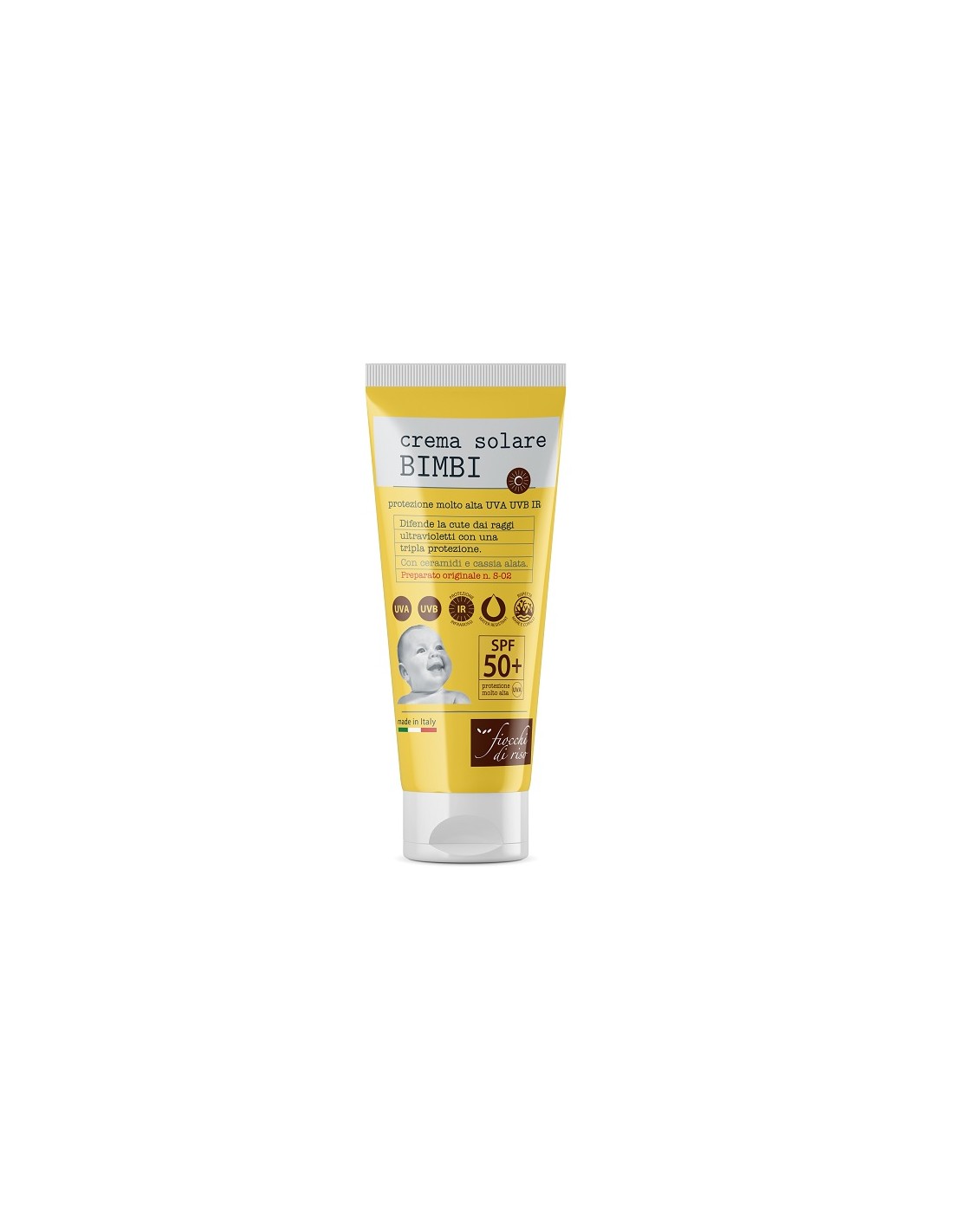 CREMA SOLARE BAMBINI SPF50+ FIOCCHI DI RISO