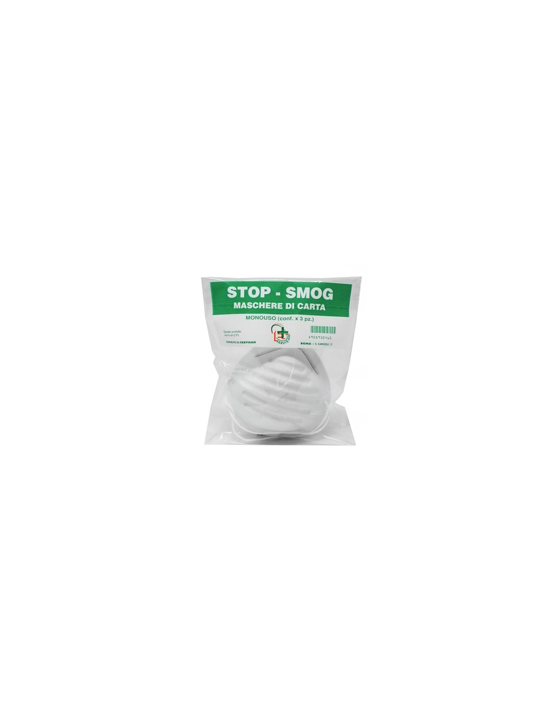 STOP-SMOG MASCHERE CARTA 3PZ